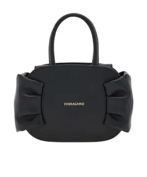 FERRAGAMO Bow Minibag - Black