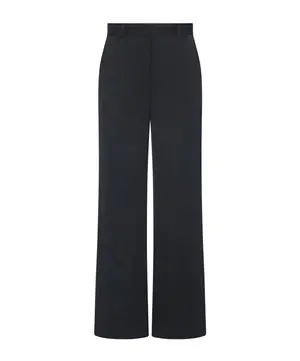 THE ROW Lind Bootcut Trousers With Satin Tuxedo Stripes