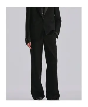 THE ROW Lind Bootcut Trousers With Satin Tuxedo Stripes