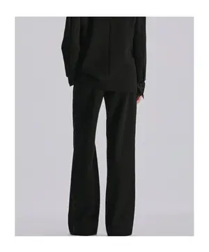 THE ROW Lind Bootcut Trousers With Satin Tuxedo Stripes