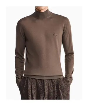 Giorgio Armani Slim-fit High-neck Virgin Wool Sweater