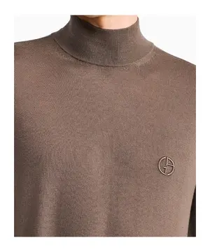 Giorgio Armani Slim-fit High-neck Virgin Wool Sweater