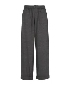 Giorgio Armani Elastic-waist Wide-leg Trousers