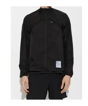 Satisfy Long-sleeved Casual Jacket With Stand Collar And Zip Closure