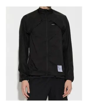 Satisfy Long-sleeved Casual Jacket With Stand Collar And Zip Closure