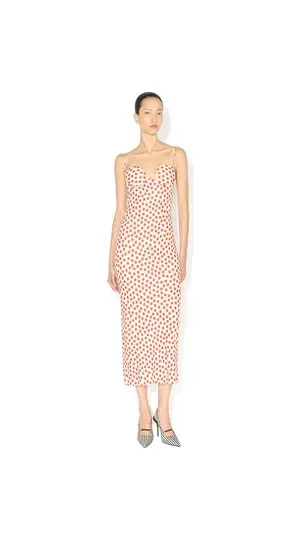 Alaïa Polka-dot Midi Dress