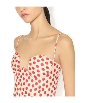 Alaïa Polka Dot Midi Dress