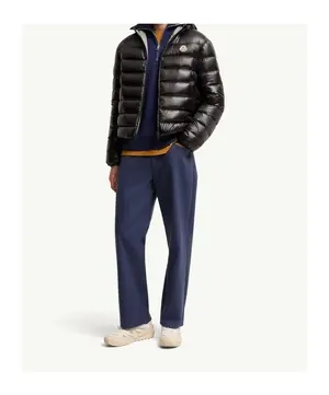 Moncler Forzo Logo Patch Down Jacket - Black