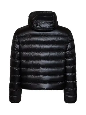 Moncler Forzo Logo Patch Down Jacket - Black