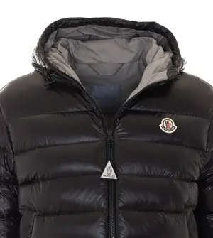 Moncler Forzo Logo Patch Down Jacket - Black