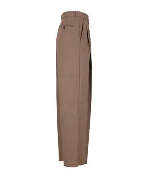Emporio Armani Tailored Trousers With Belt Loops - Beige