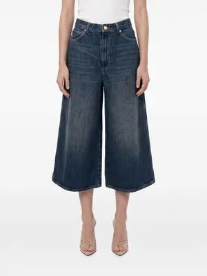 Soeur Faded-detail Denim Shorts