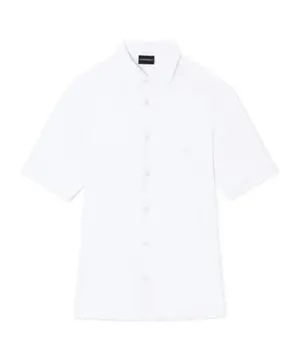 Emporio Armani Short-sleeve Logo Shirt - White
