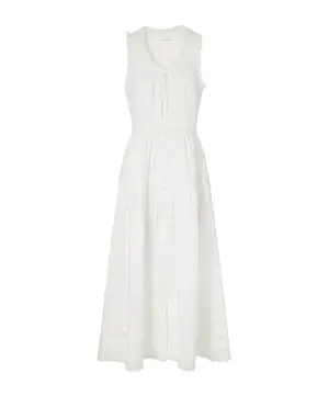 DÔEN Pleated Dress - White