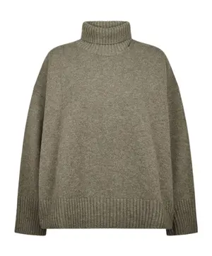 Soeur High-neck Knit Sweater - Green