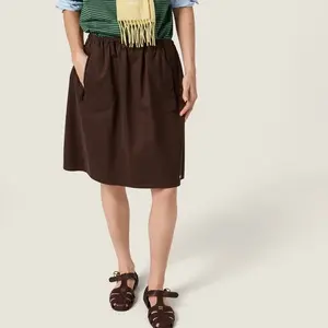 Miu Miu Washed Gabardine Skirt