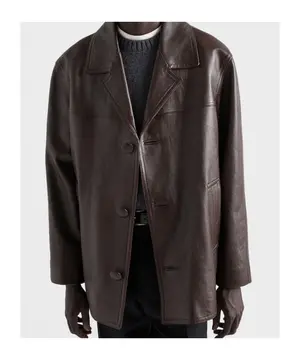 Prada Nappa Leather Caban Jacket