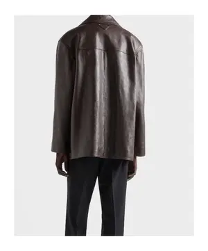 Prada Nappa Leather Caban Jacket
