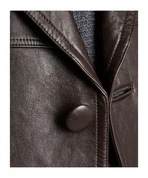 Prada Nappa Leather Caban Jacket