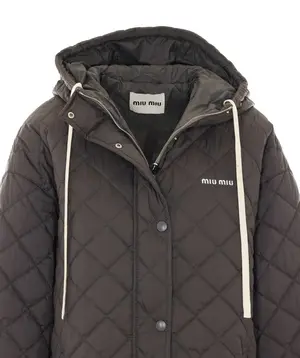 Miu Miu Technical Pongé Down Jacket
