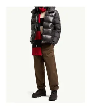 Moncler Maya Logo Patch Puffer Jacket - Black