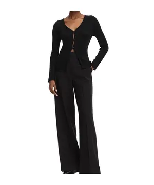 Calvin Klein Single-breasted Knit Cardigan - Black