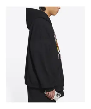 Balenciaga Logo-print Hoodie - Black
