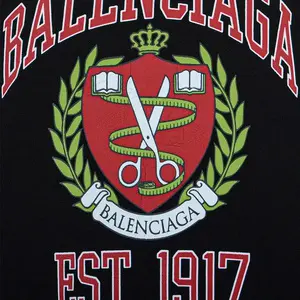 Balenciaga Logo-print Hoodie - Black