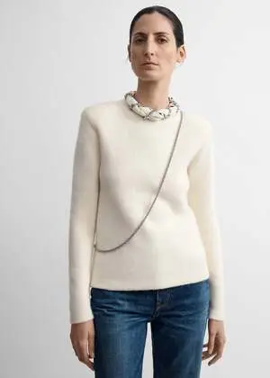 TOTEME Structured Crew Knit In Alpaca, Cashmere, And Silk Blend