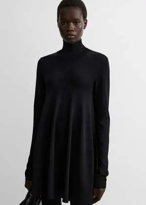 TOTEME Crepe Turtleneck Top