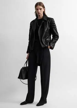 TOTEME Leather Biker Jacket