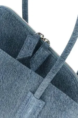 Attico Denim Small La Passeggiata Shoulder Bag