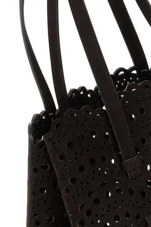 Alaïa Dark Suede Mina 25 Handbag