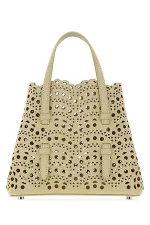 Alaïa Sage Nubuck Mina 20 Handbag - Green