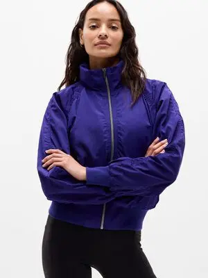 Athleta Jetset Bomber Jacket - Mystic