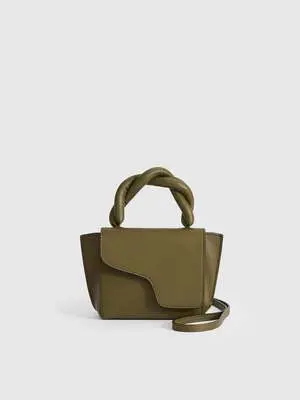 ATP ATELIER Montalbano Leather/nappa Mini Handbag - Turtle