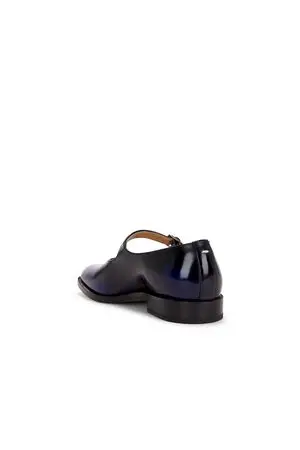 MAISON MARGIELA Tabi Mary Jane Flat In Navy