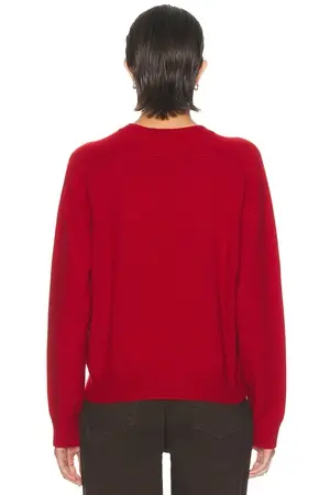 Loulou De Saison Malo Oversized Saddle-sleeve Henley Sweater