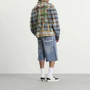 Amiri Ma Quad Flames Flannel Shirt