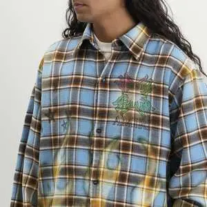 Amiri Ma Quad Flames Flannel Shirt