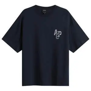 A.p.c. Bruno Applique Logo T-shirt - Dark Navy