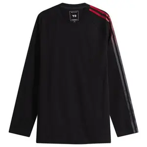 Y3 Oversized Gradient Stripes Long Sleeve T-shirt