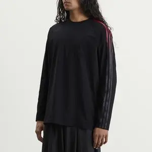 Y3 Oversized Gradient Stripes Long Sleeve T-shirt