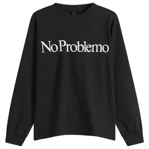 NO PROBLEMO Long Sleeve Tshirt - Black