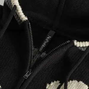 NO PROBLEMO Nyp Varsity Zip Through Knit