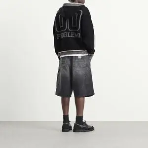NO PROBLEMO Nyp Varsity Zip Through Knit