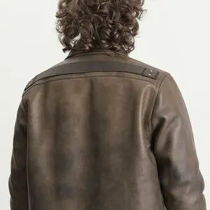Rick Owens Buttoned Leather Brad Jacket