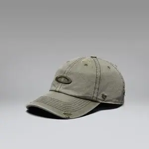 Oakley Oakley 47 Reserve Distressed Baseball Cap Olive
