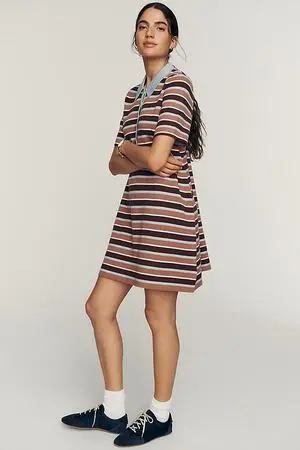 Anthropologie Pollie Striped Sweater Dress - Blue Stripe