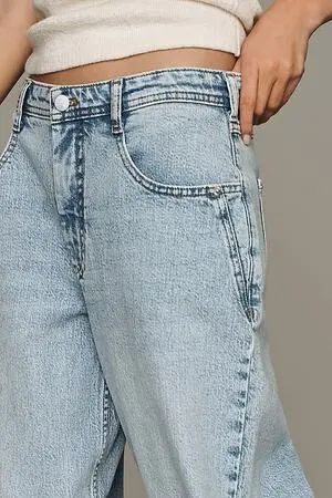 PILCRO Jules Embroidered Straight-leg Jeans